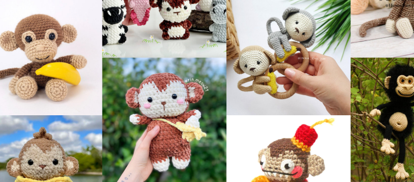 The 25 Prettiest Little Monkey Crochet Patterns - Derpy Monster